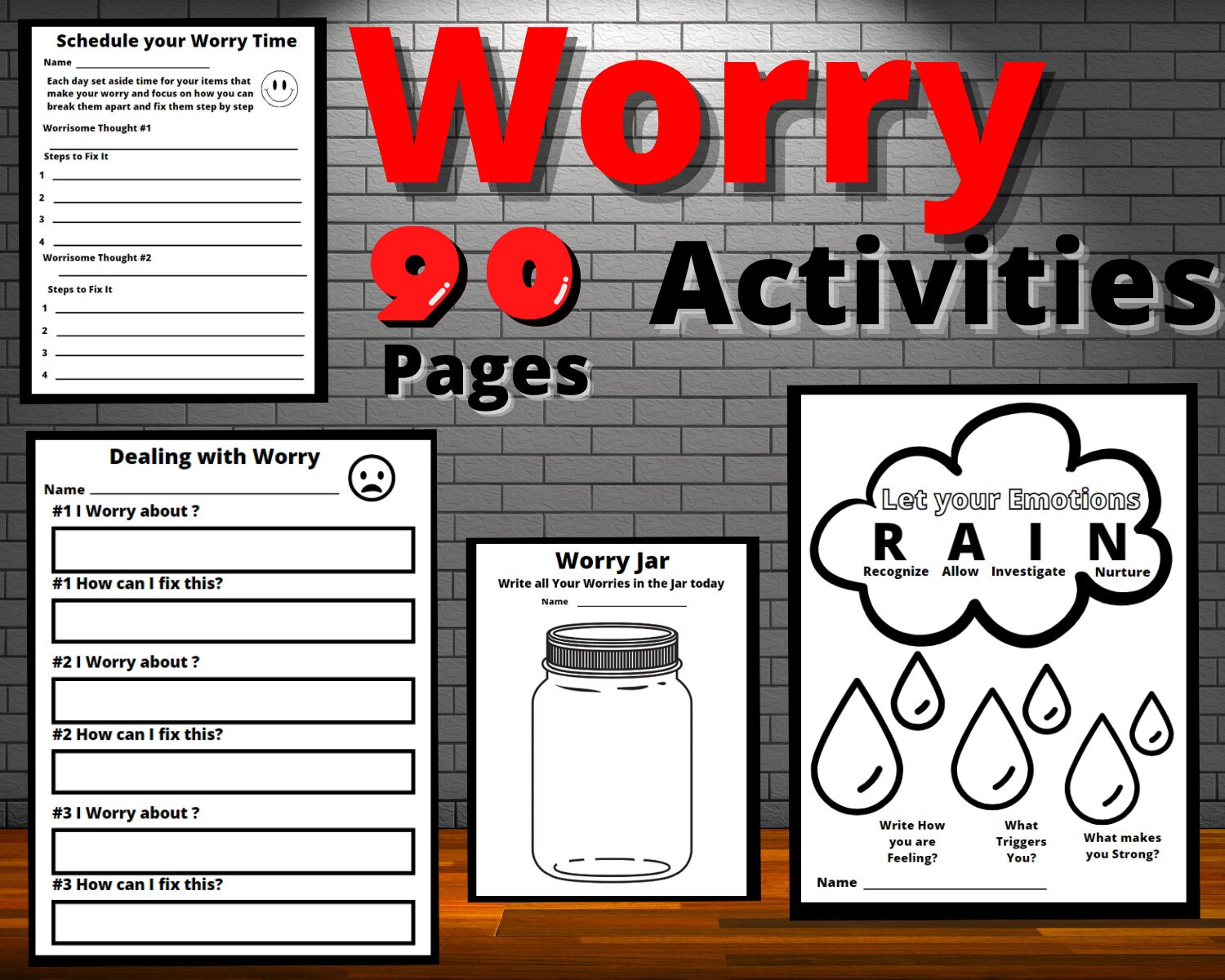 CBT Worksheets, Therapy, Counselling Resources, Coping Skills Tools ...