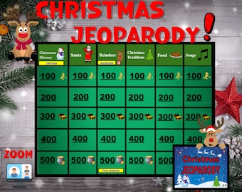 Christmas Movie Jeoparty Powerpoint Game W/ Scoreboard / PC, Mac, iPad ...