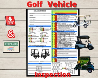 Visual Golf Cart Inspection Report Checklist, Golf Cart Rental Check In ...