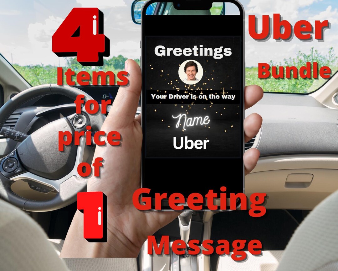 Uber Driver ID Badge, Driver Business Card, Driver, Personalized ...