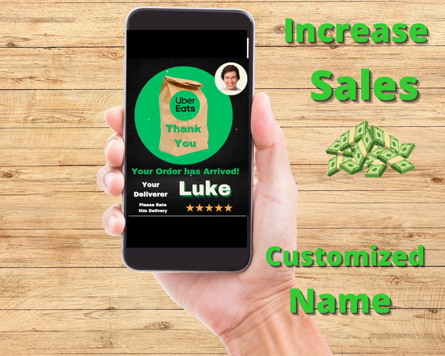 Uber Eats Bundle Personalized Messages Animated GIF, ID Card Template ...