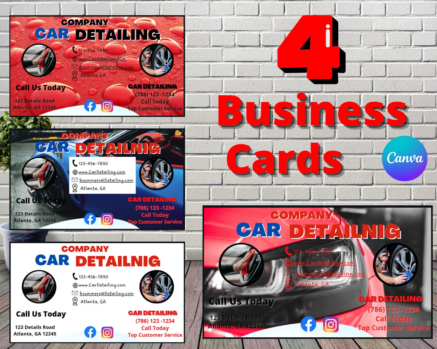 Car Detailing Flyer, Car Detail Bundle, Car Wash, Auto Detailing Bundle Receipt, Invoice, Quote ...