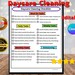 Daycare Cleaning Checklist Editable, Preschool Cleaning Child Care ...