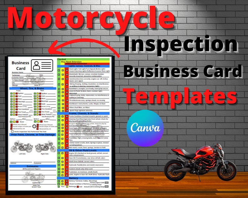 Motorcycle Inspection Report, Multi Point Motorcycle Inspection ...