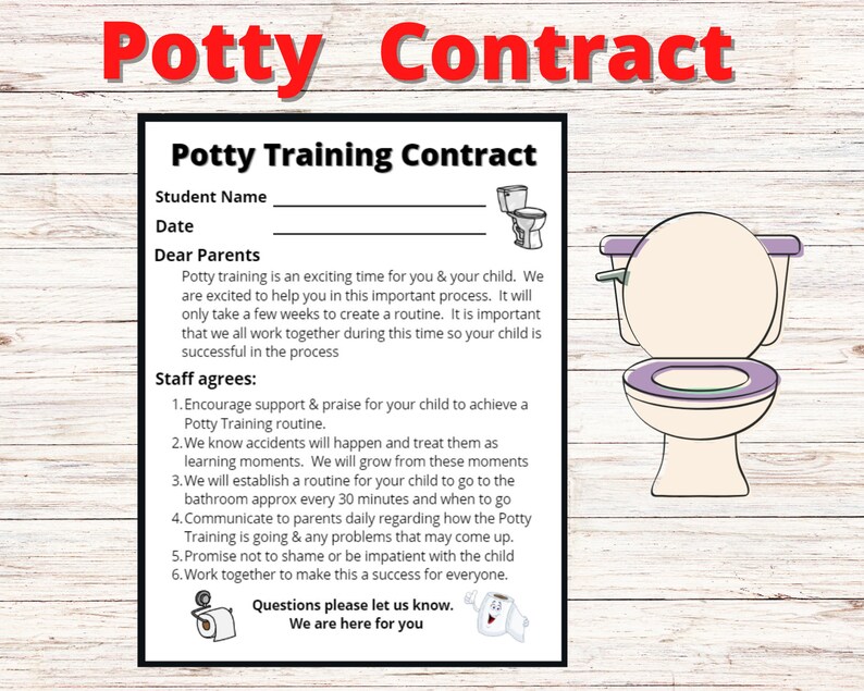 Potty Training Preschool Chart Bundle, Toddler Toilet Train, Potty ...