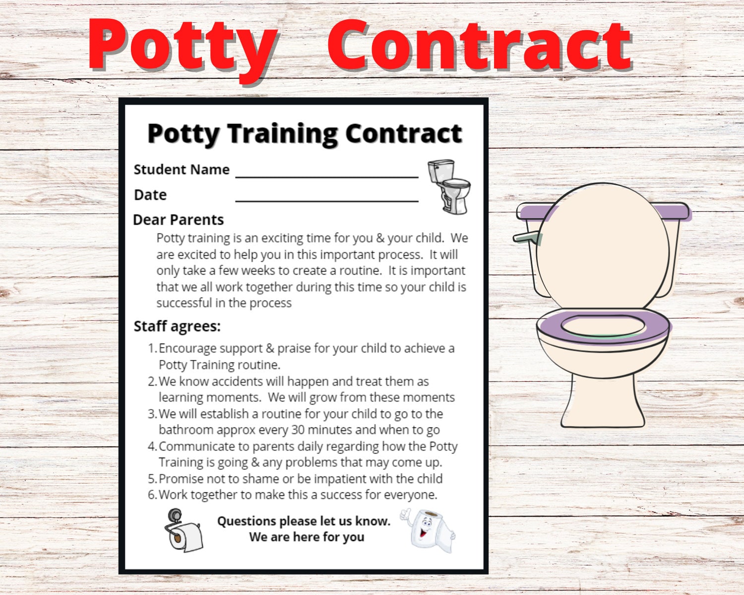 Potty Training Preschool Chart Bundle, Toddler Toilet Train, Potty ...