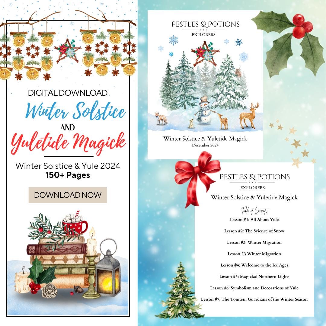 Yule Activity Book, Winter Solstice Magick, 150 Pages (printable) - Etsy