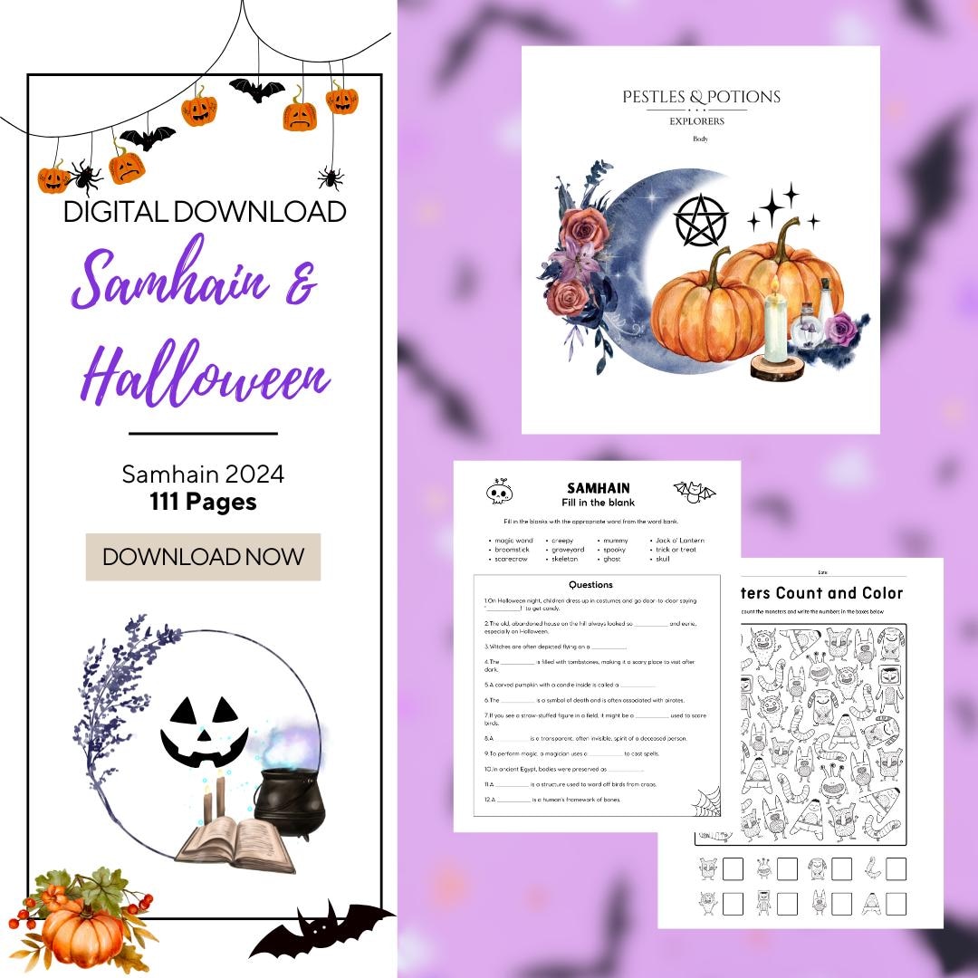 Samhain Halloween Workbook - Pestles and Potions - 2024 - Pagan ...