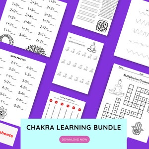 Chakra Printable Workbook, Chakra Worksheet, Chakra Poster ...
