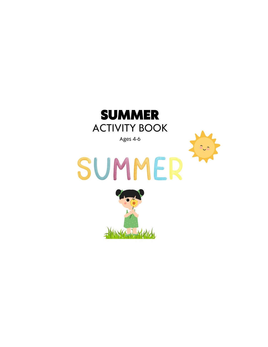 Preschool and Kindergarten Summer Workbook - Summer Activity Workbook ...