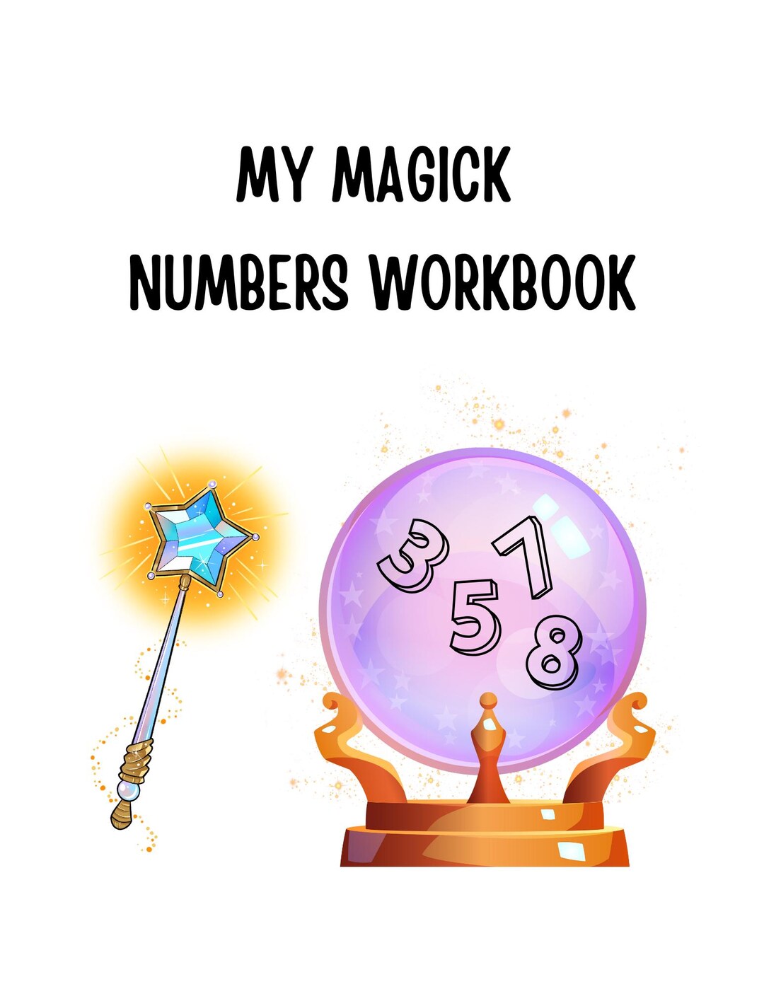 Magic Numbers Workbook - Preschool Activity - Kindergarten Printable - Etsy