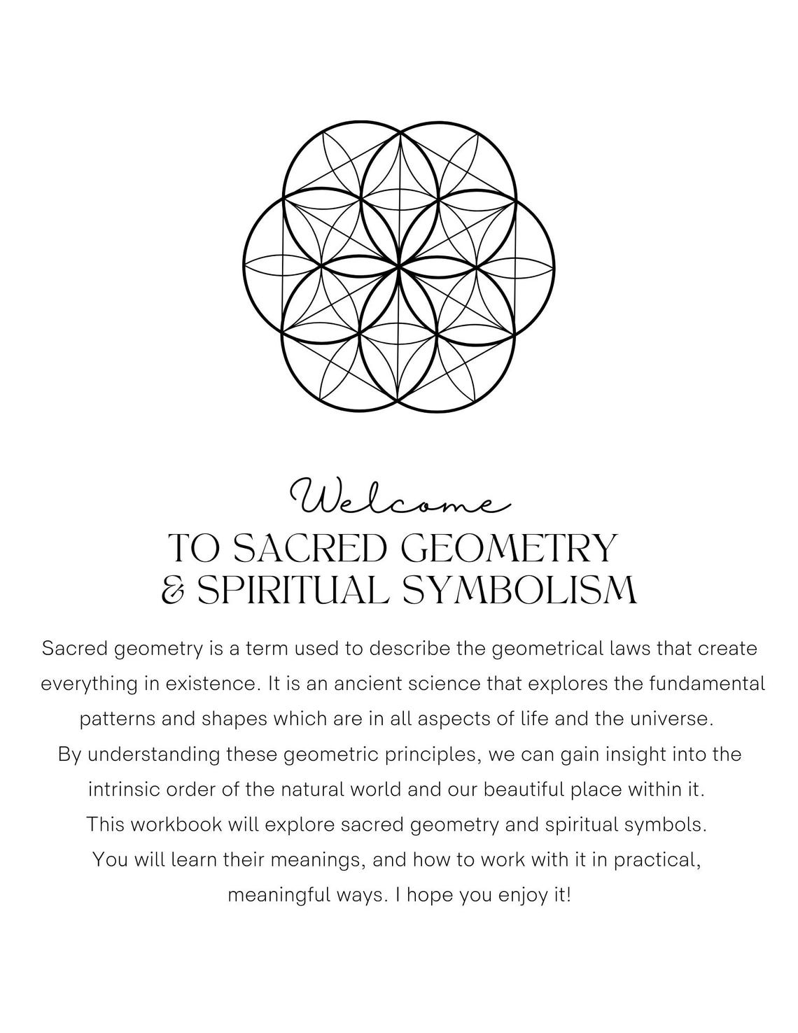 Sacred Geometry Workbook - Homeschool - Activities - Printables ...