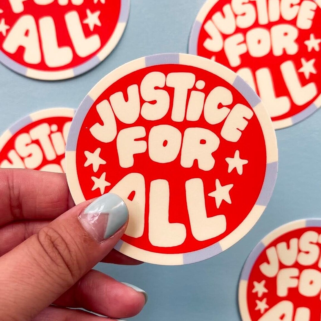 Justice for All Vinyl Sticker - Etsy