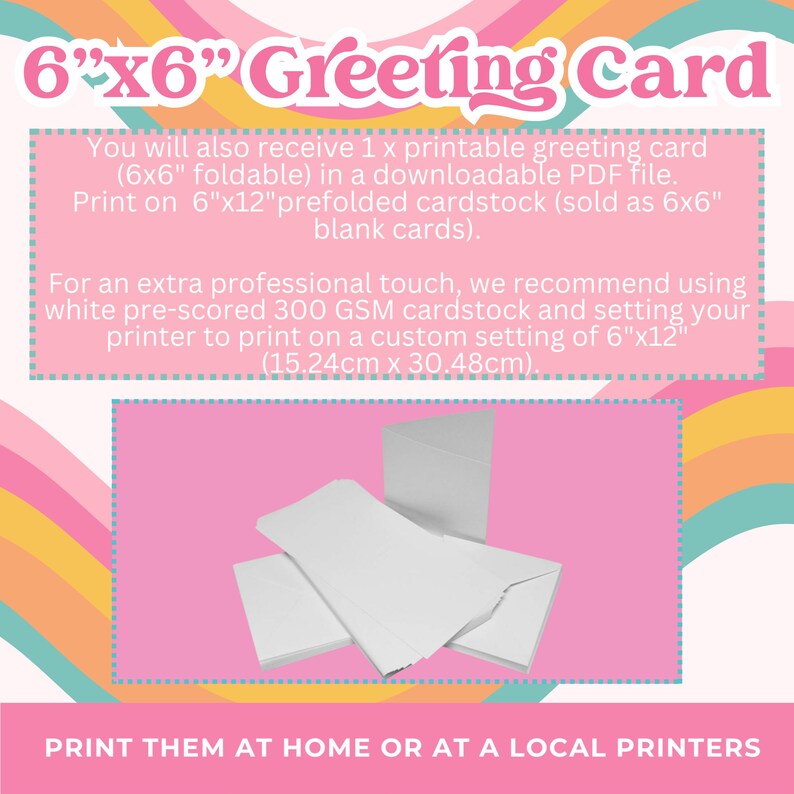 3 X PDF Bundle L Printable Card L Greeting Card L Digital Download L ...