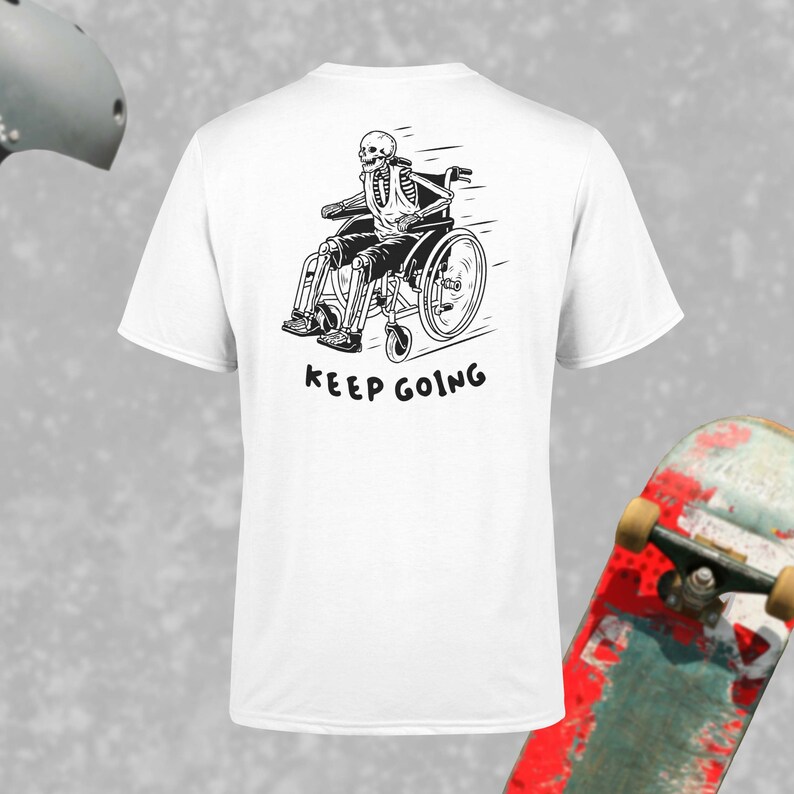 Keep Going Motivation, Full Send Skateboard Shirt, Skeleton Riding ...