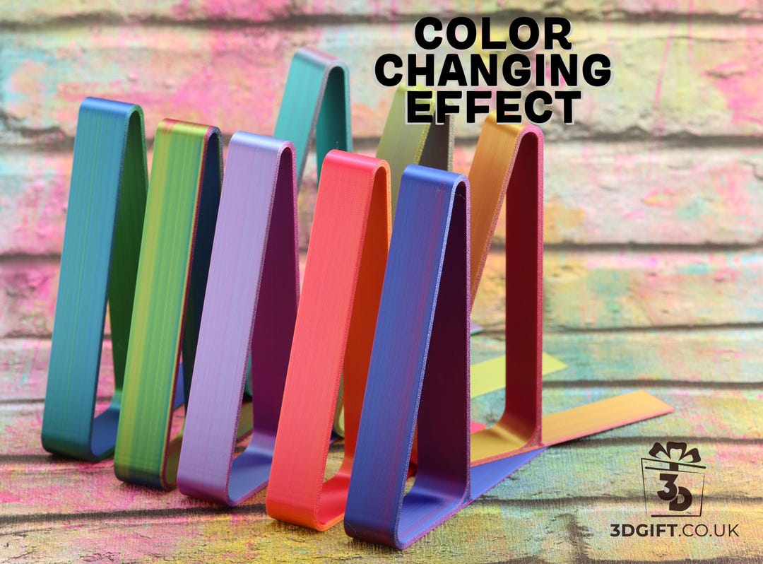 3D Printed Simple Design Bookend, Plastic Book Stand, Triangle Bookend ...