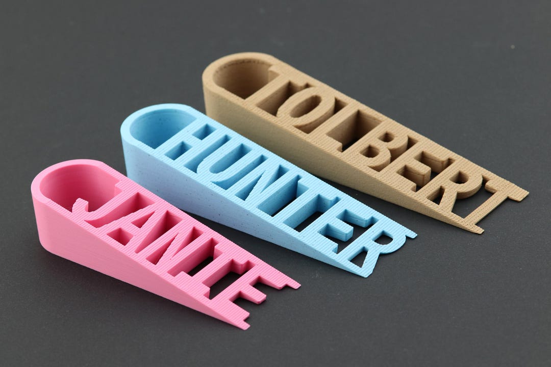 Personalized 3D Printed Door Stop: Custom Plastic Door Holder - Etsy
