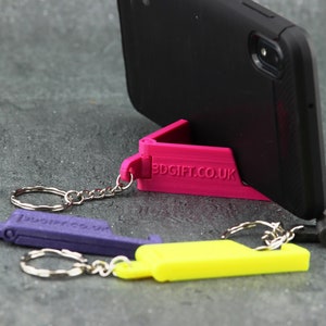 3D Printed Phone Holder, Phone Holder Keyring, Mobile Phone Holder ...