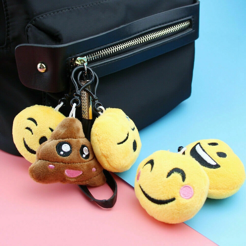 Unamused Plush Keychain Plush Yellow Face Keyring Bag Charm - Etsy