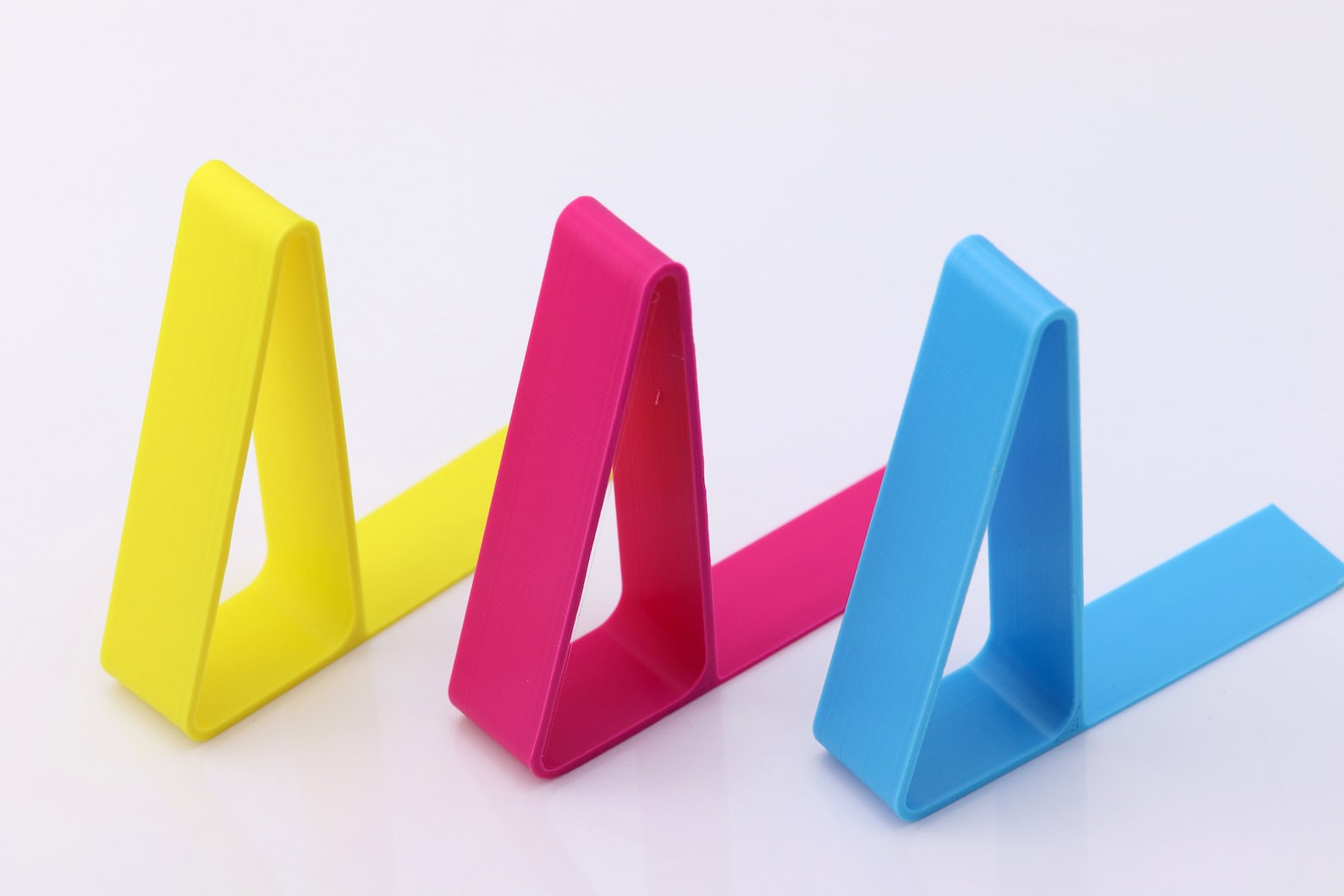 3D Printed Simple Design Bookend Plastic Book Stand Triangle - Etsy