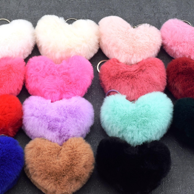 Heart Keychain - Etsy