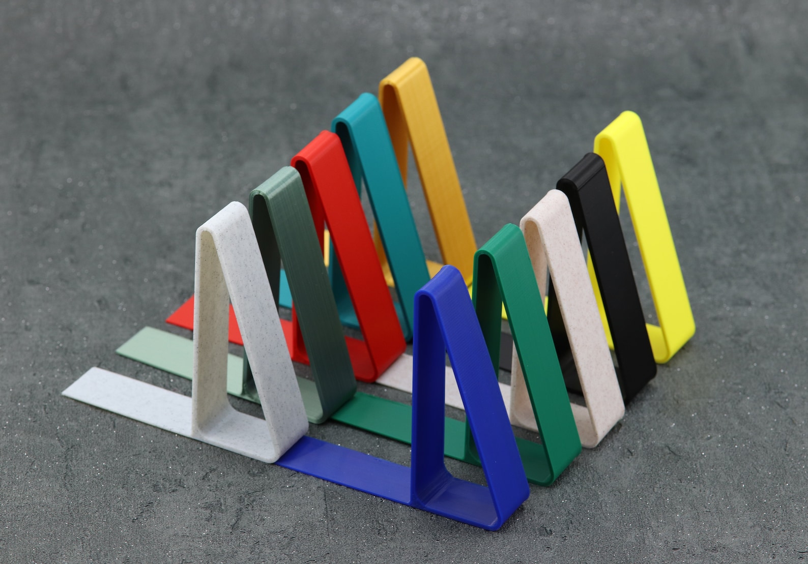 3D Printed Simple Design Bookend Plastic Book Stand Triangle - Etsy