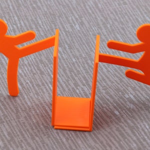 3D Printed Stick Man Bookends: Whimsical Book Decor - Etsy UK