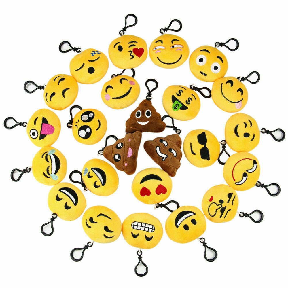 Smiling Face With Smiling Eyes Plush Keychain Plush Yellow - Etsy