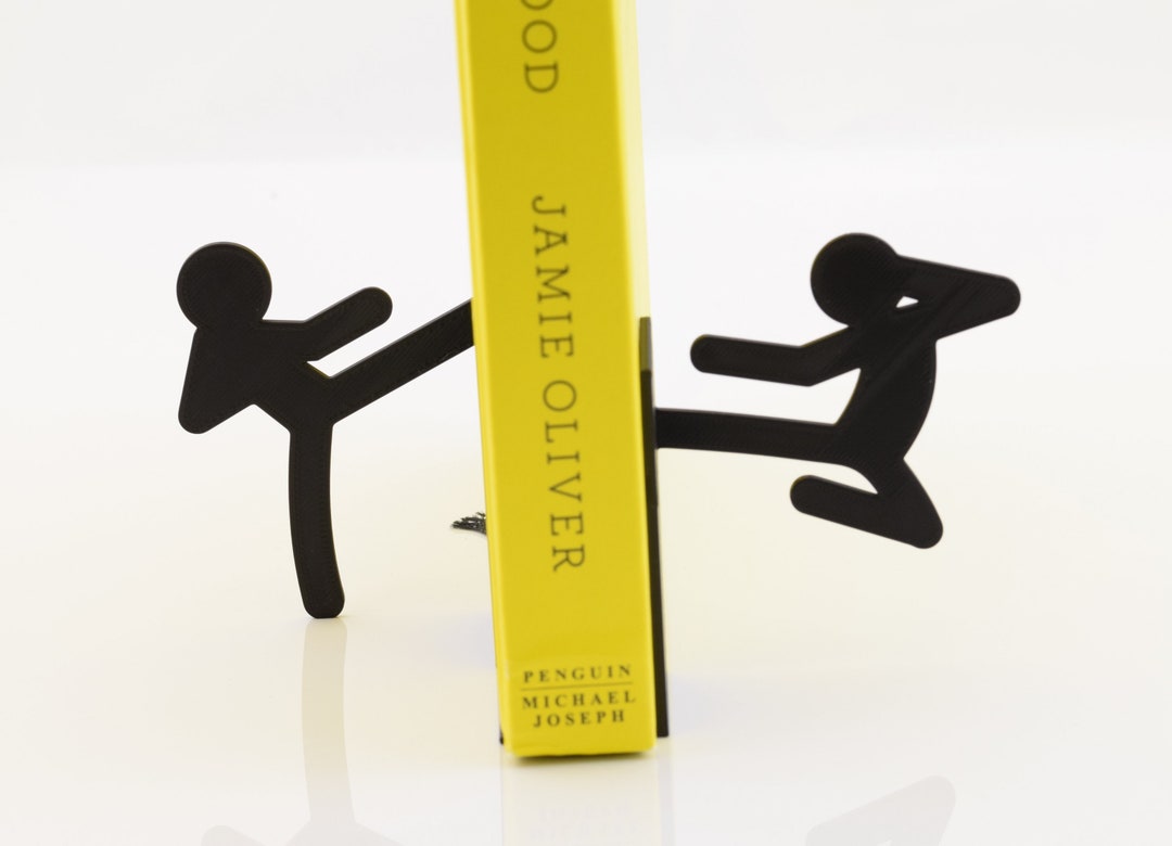 3D Printed Stick Man Bookends: Whimsical Book Decor - Etsy UK