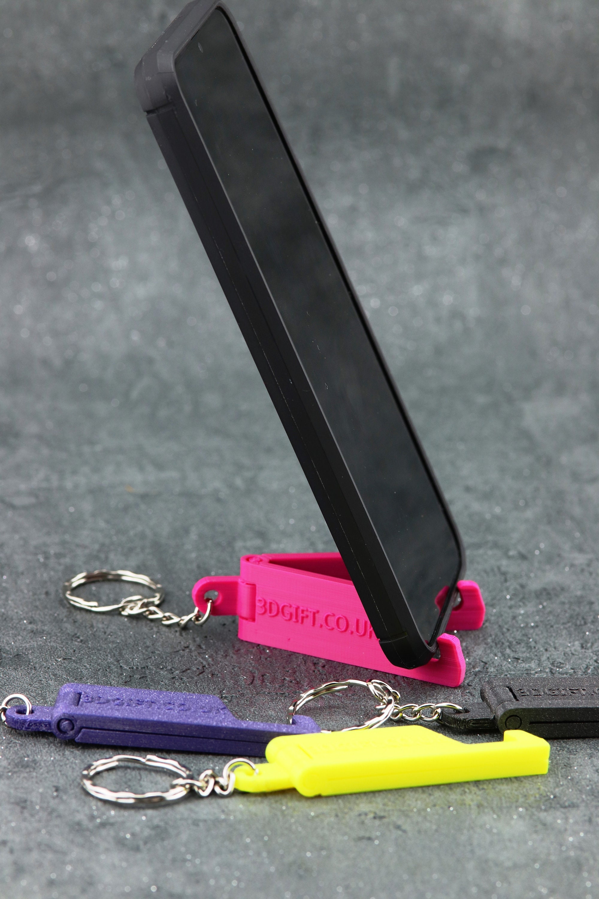 3D Printed Phone Holder Keyring: Portable Conference Stand - Etsy UK