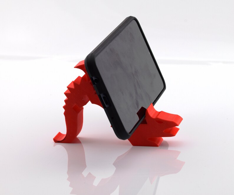 3D Printed Dragon Phone Holder: Desk Decoration - Etsy