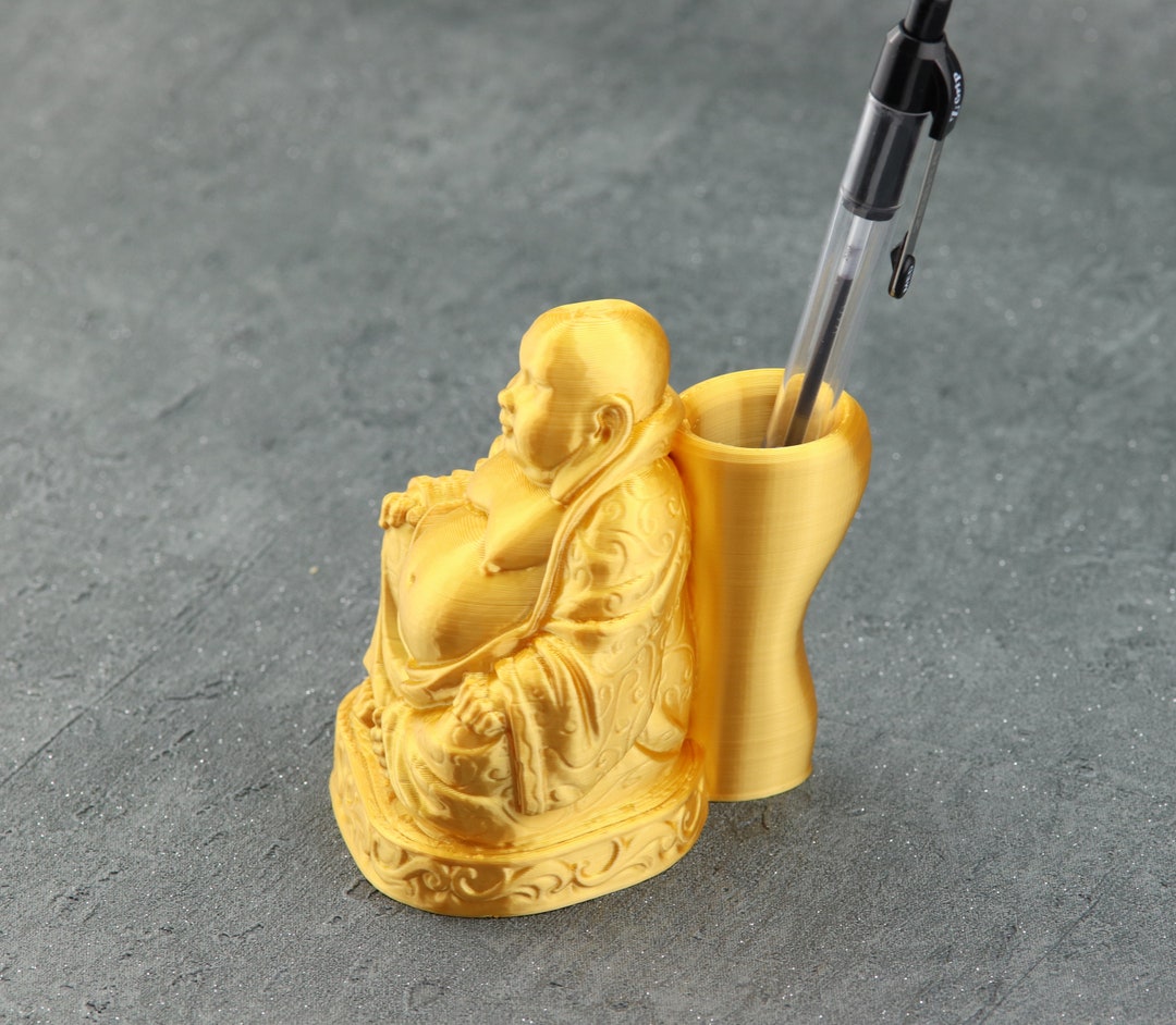 3D Printed Buddha Pen Holder: Detailed Desk Organizer - Etsy UK