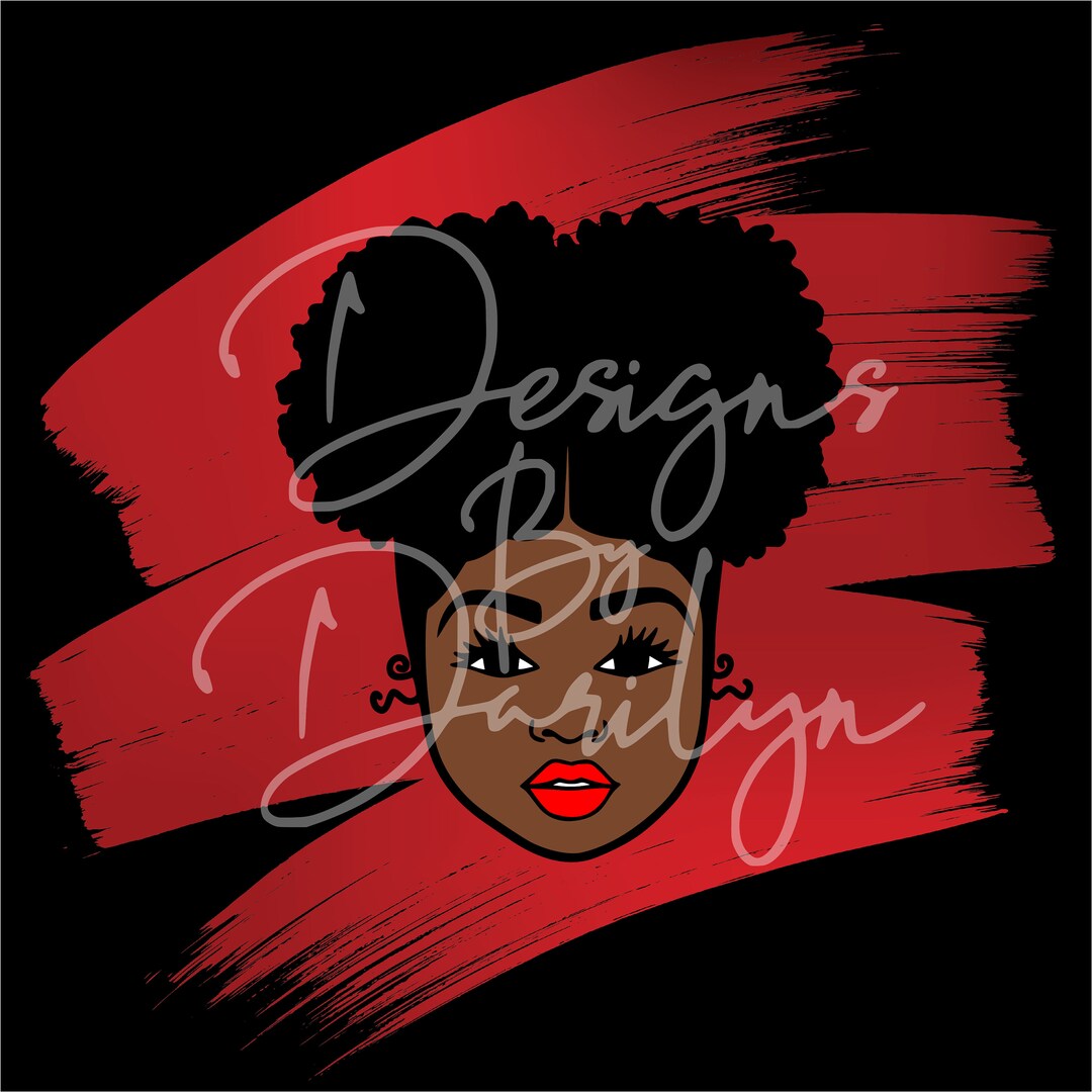 Madison SVG/DXF With Puffs, African American Woman, Afro Lady, African ...