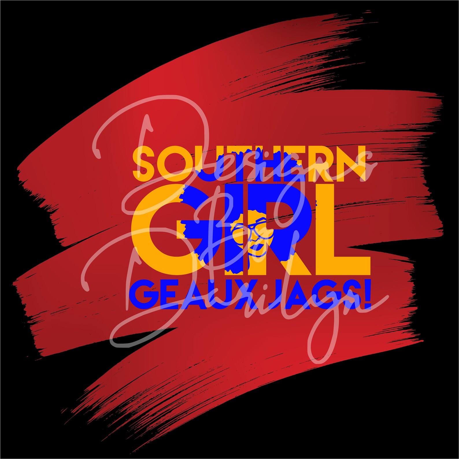 Southern Girl SVG Southern University Jaguars Geaux Jags - Etsy