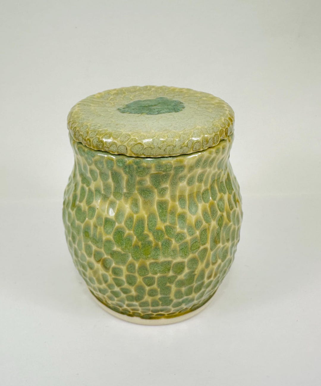 Green Bloop Sugar Jar | Handmade Pottery Jar | Unique Design - Etsy
