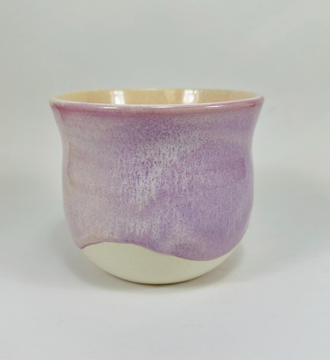 Pink Frost Ceramic Planter Handmade Pottery Planter Unique Floral ...