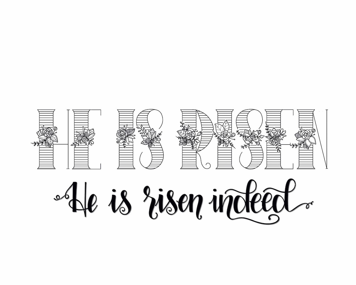 He is Risen / He is Risen Wall Hanging / Easter Decoration / Easter ...