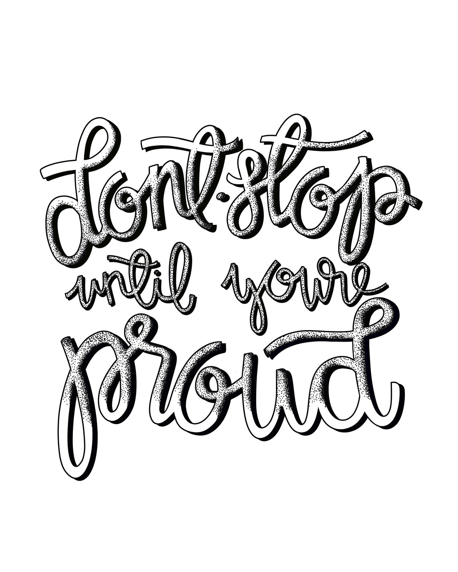 Don't Stop Until You're Proud / Inspirational Quotes / Be Proud of Who ...