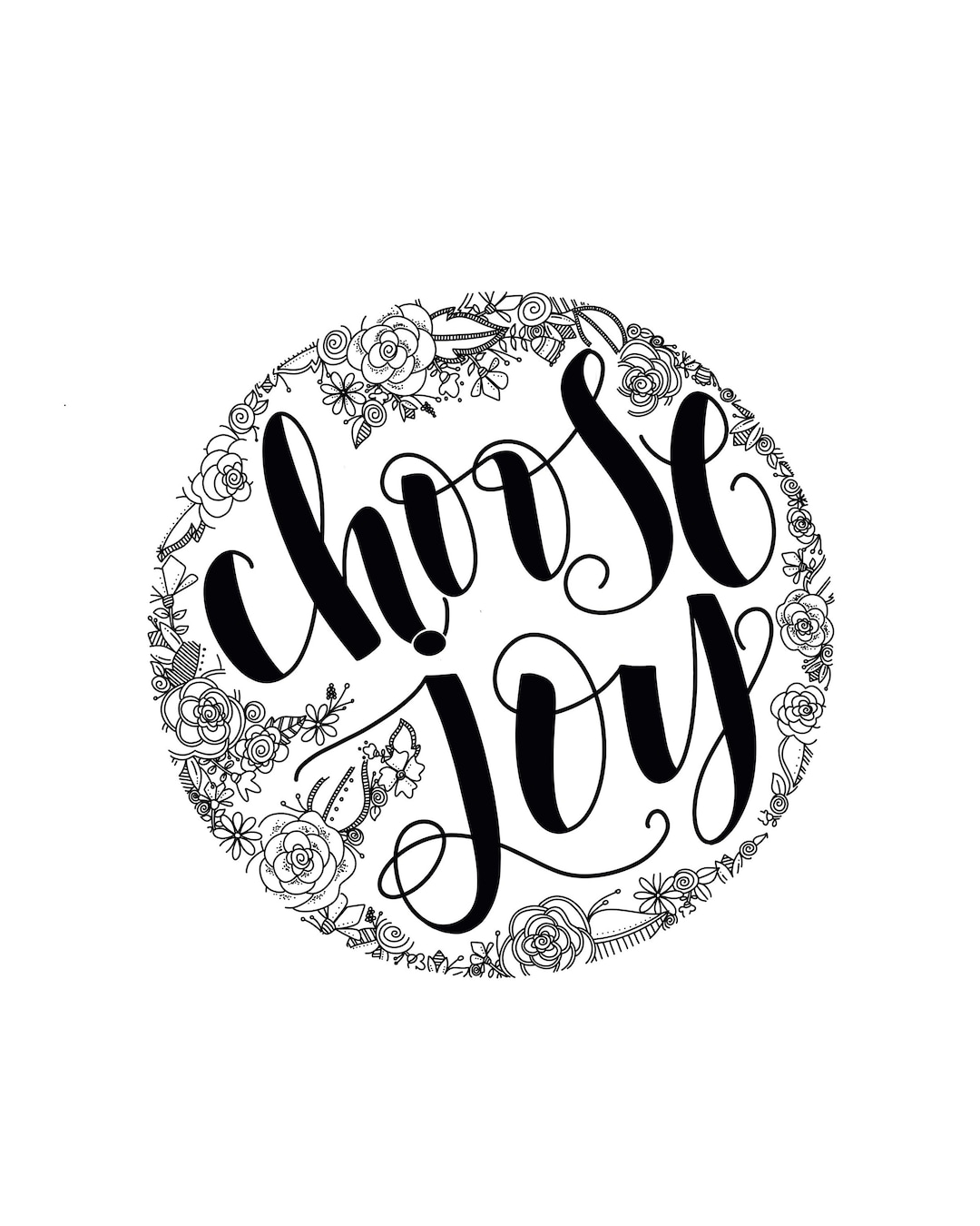 Choose Joy Print , Choose Joy Word Art , Choose Joy Wall Decor ,joy ...