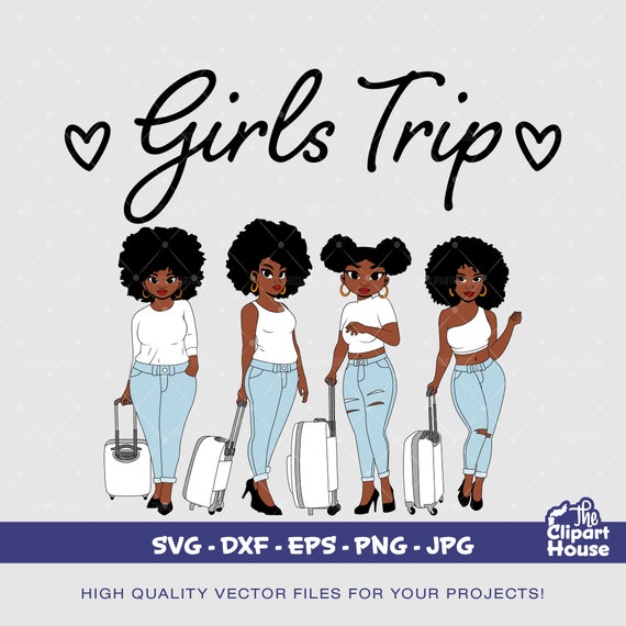 Girls Trip 3 Digital SVG DXF EPS Png Jpg Instant - Etsy