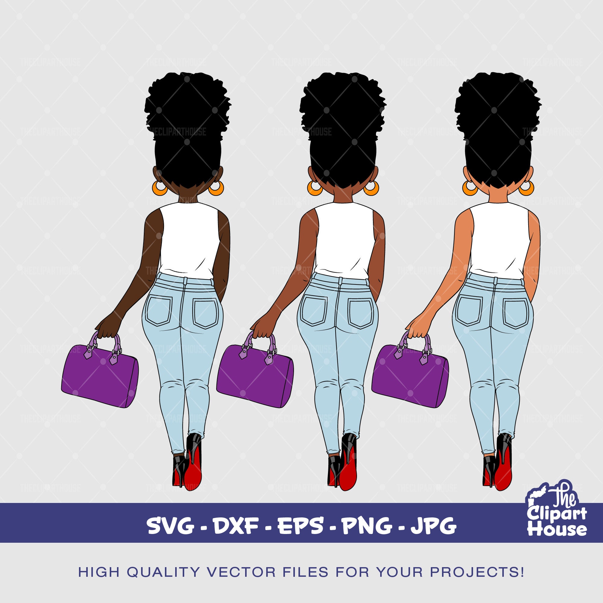 Woman Walking Away Clipart