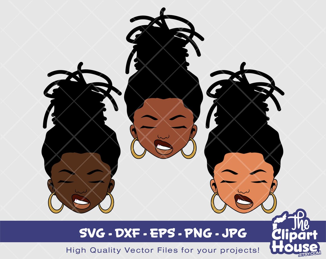 Dreadlock Smirk Digital Svg Dxf Eps Png Instant Download Cricut