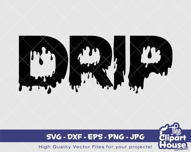 Drip Digital SVG DXF EPS Png Jpg Instant Download - Etsy