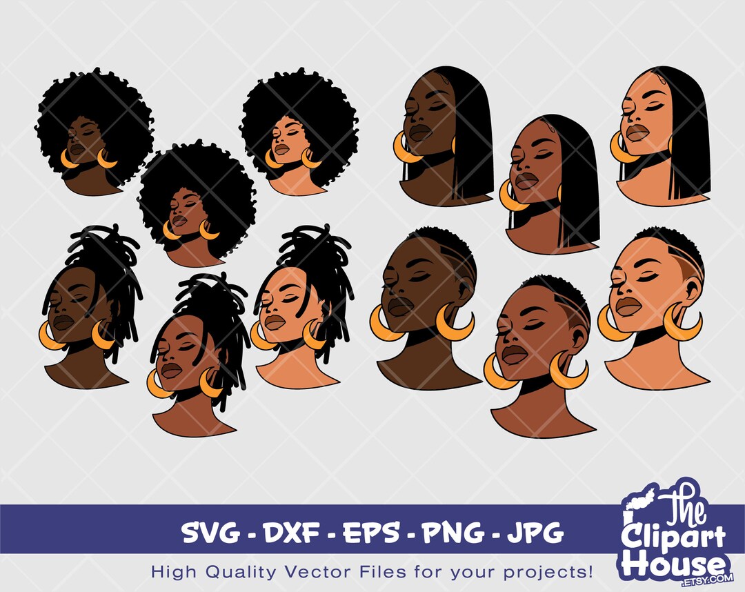 Hair Love Bundle | Digital SVG - DXF - EPS - Png - Jpg | Instant ...