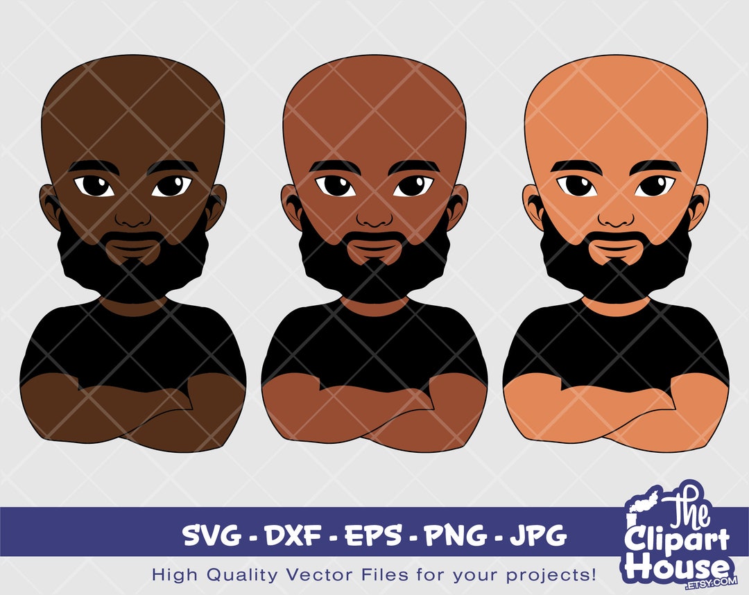 Peekaboo Bald Man | Digital SVG - DXF - EPS - Png - Jpg | Instant ...