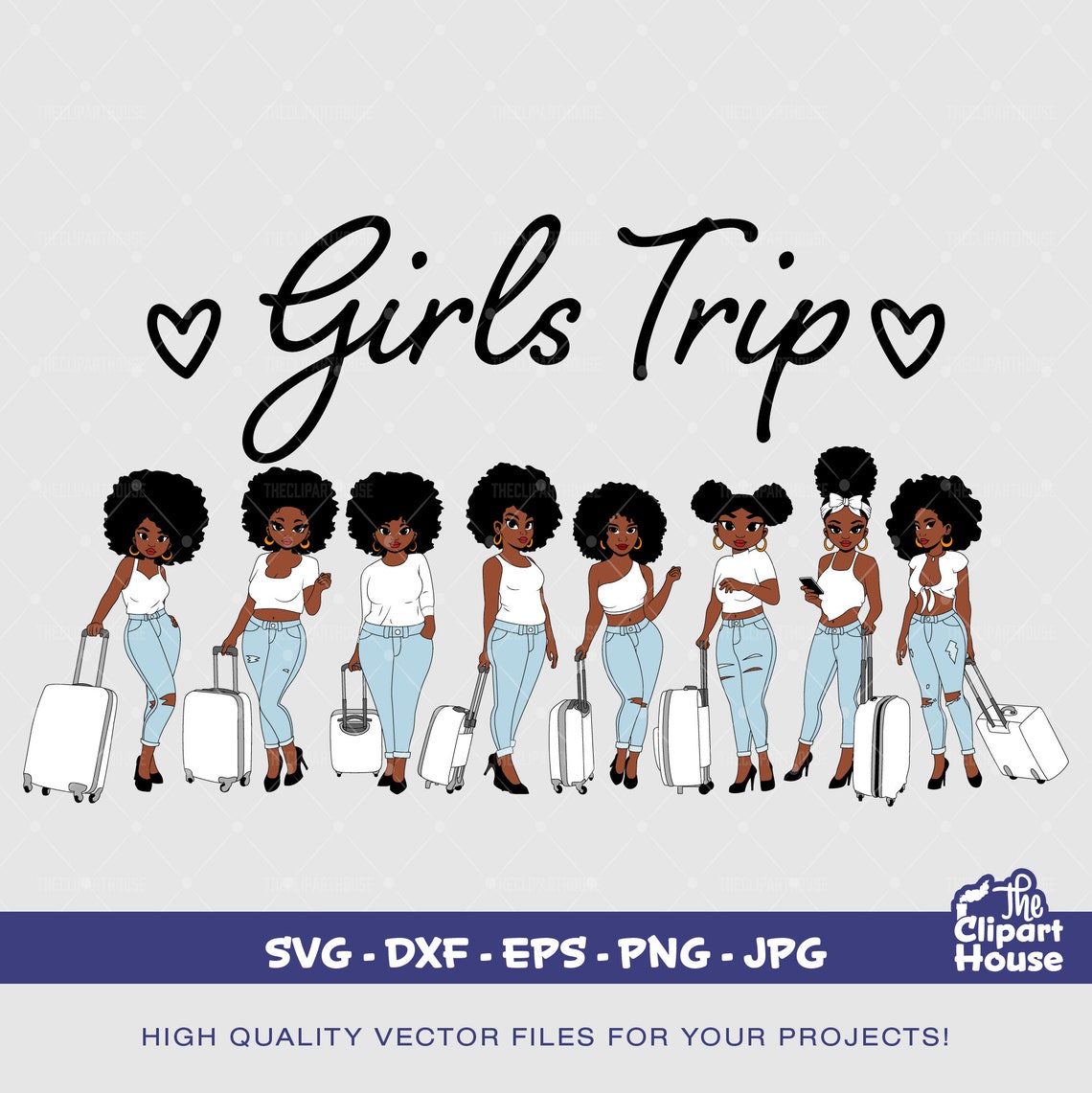 Girls Trip Bundle, Friendship Goals, Friendship Svg, Travel Svg, Group ...