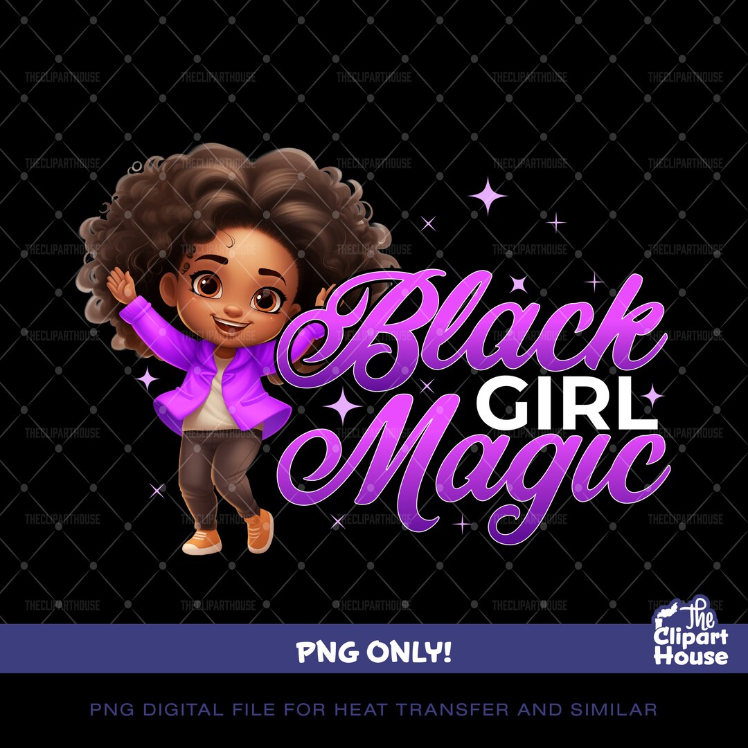 Black Girl Magic, African American Png, Black Woman Png, Afro Png ...