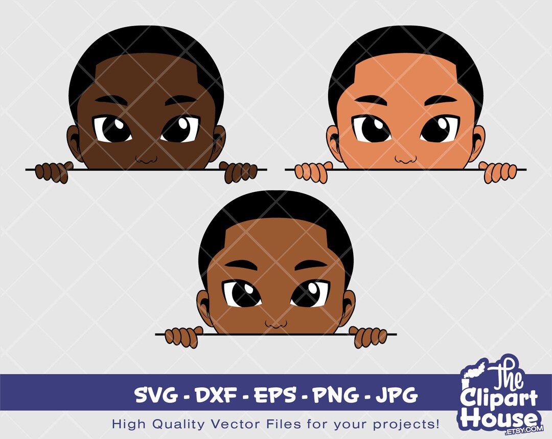 Peekaboo Boy Peeking | Digital SVG - DXF - EPS - Png - Jpg | Instant ...