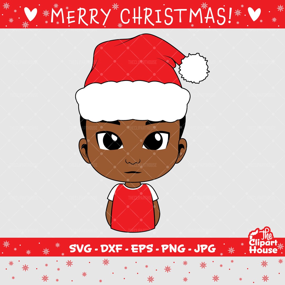 Christmas Boy | Digital SVG - DXF - EPS - Png - Jpg | Instant Download ...