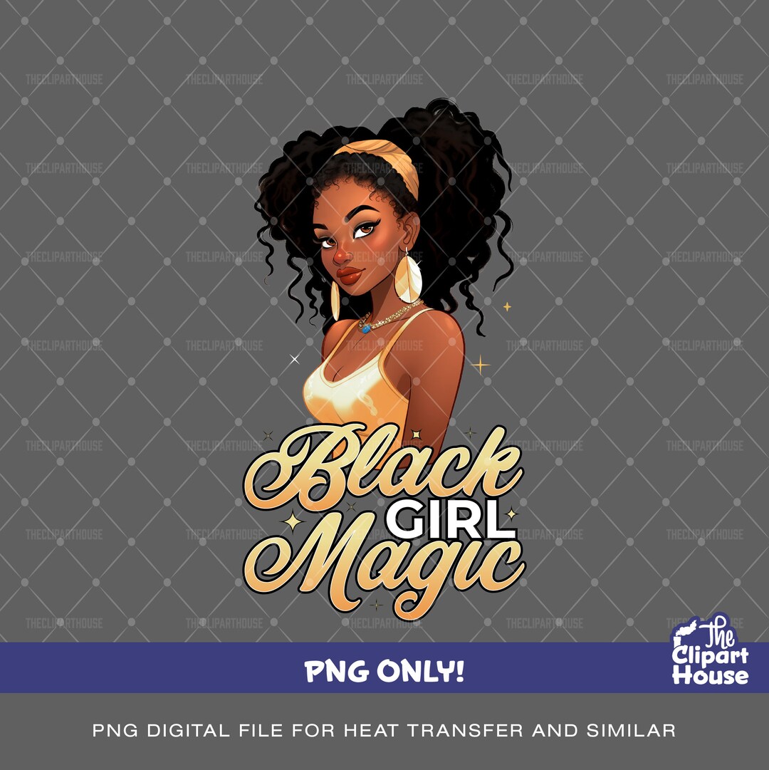 Black Girl Magic 2, African American Png, Black Woman Png, Afro Png ...